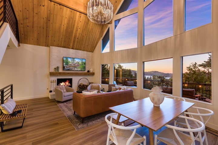 The Lakeview House (W/ Hot Tub, By @To_dwell_here) - Lake Arrowhead, CA