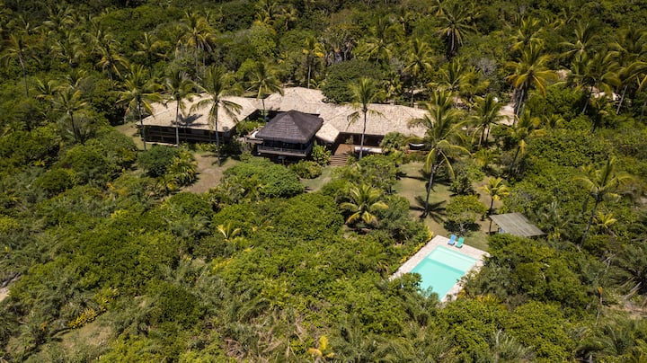 Vila Espetacular Pé Na Areia, Jardim De 12 Mil M²! - Trancoso