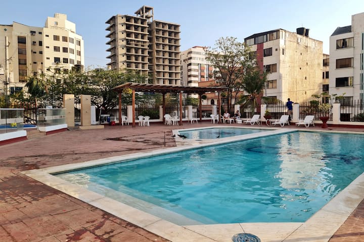 Acogedor Apartamento Rodadero Con Vista Al Lago - 산타마르타
