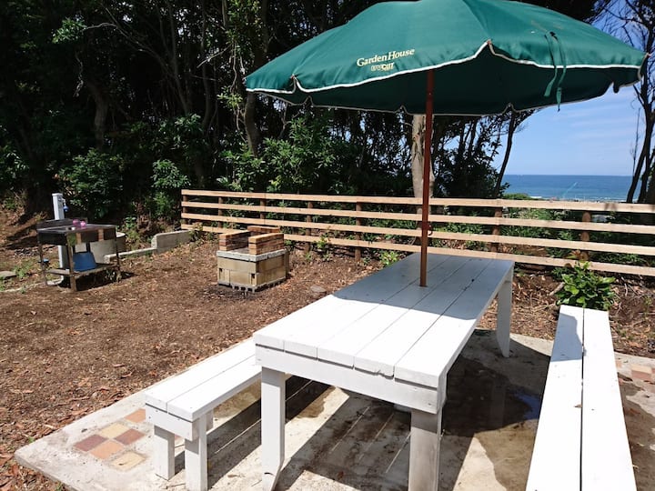 Bbq 高台から海の眺望 120坪の敷地 - 潮來市