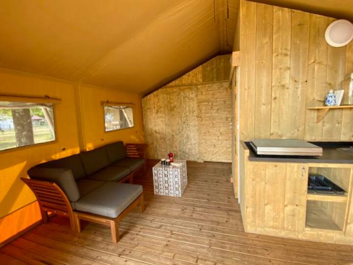 Tente Lodge  - Camping La Kahute - Carcans