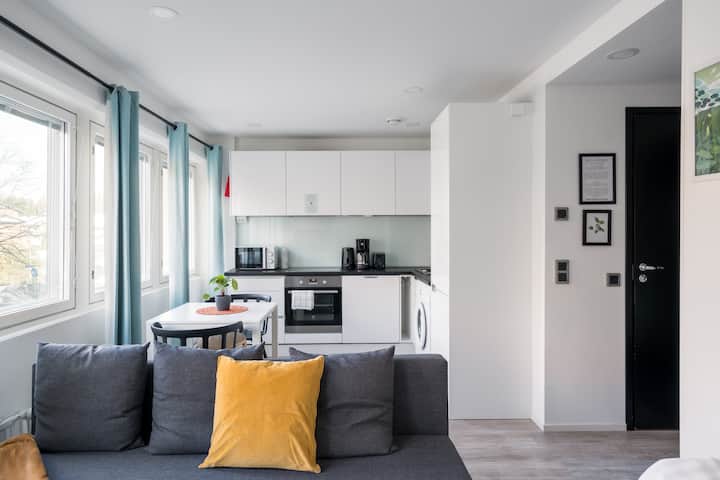 Homelike Studio Apartment With Washing Machine - Helsinki