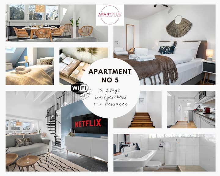 65qm *Design-maisonette-wohnung*  7 People - Krefeld