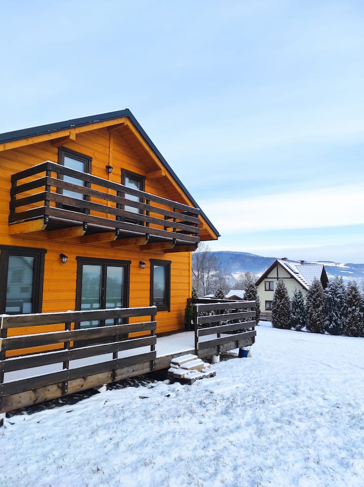 Domek W Beskidach Z Ruską Banią Z Jacuzzi I Sauną - Poland