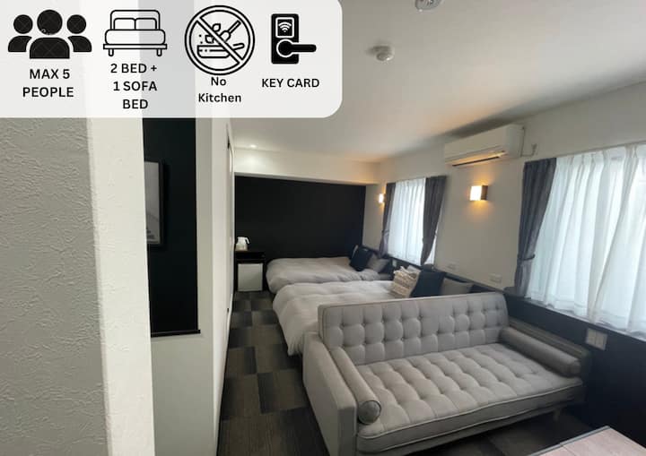 0904関西紅葉名所まで高アクセス関西空港から40分難波まで2分京都奈良1時間（電車で）3人以上可能 - Osaka, Japan