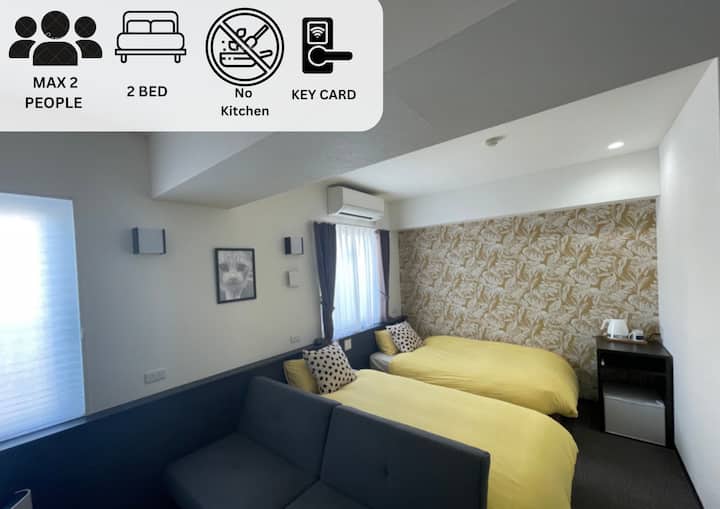 0701新今宮駅徒歩1分関西空港から40分難波まで2分京都奈良神戸約1時間交通便利(電車で)2人用 - Osaka, Japan