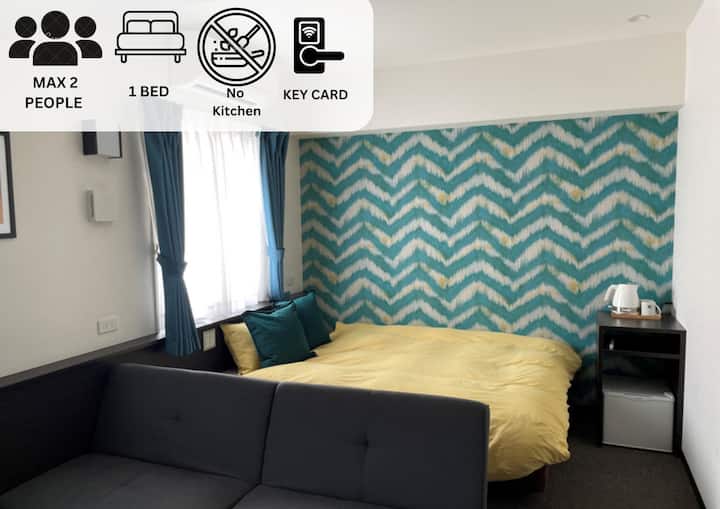 0801新今宮駅徒歩1分関西空港から40分難波まで2分京都奈良神戸約1時間交通便利(電車で)2人用 - Osaka