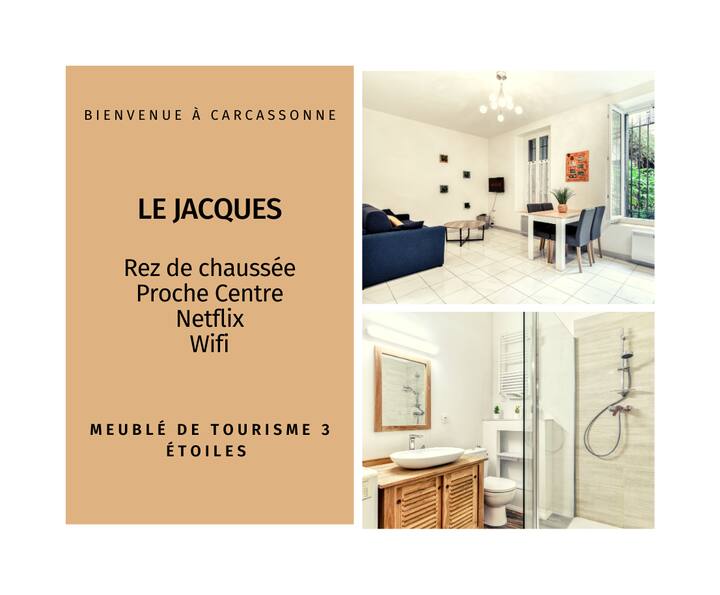 Le Jacques - Proche Centre - Netflix - Fibre - Rdc - Carcassonne