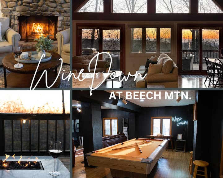 Wine Down At Spacious Mountain Chalet - 