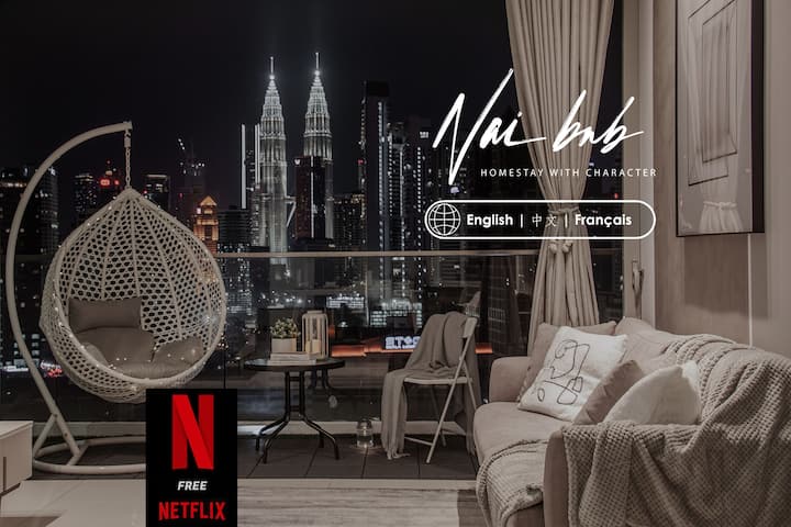 Chic Grey Getaway With Spectacular Klcc View - 吉隆坡