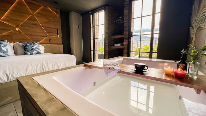Double Room With Balconies Jacuzzi Pool Laureles - Medellín