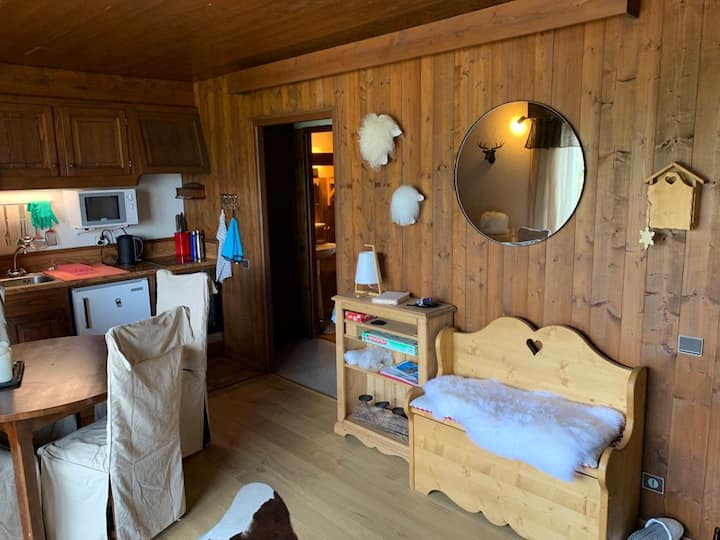 Cosy Studio Face Au Mont Blanc - Saint-Gervais-les-Bains