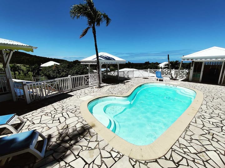T2 Calme | Terrasse Xxl | Plages à 1 Mn | Piscine - Guadeloupe