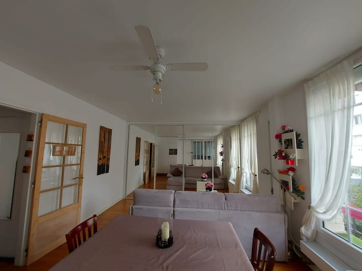 4 Pièces Parking, Proche Paris, 3 Chambres, 5 Lits - Houilles
