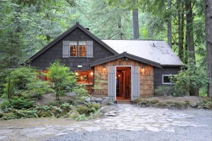 Cozy, Creekside Cabin, Fireplace, Hottub, Pets Ski - Lost Lake, OR