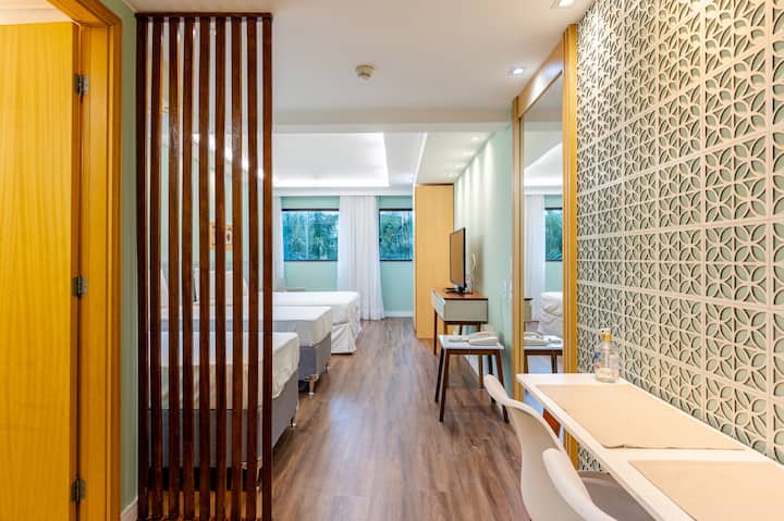 Lindo Flat Ideal Para Famílias, Wifi, Piscina, Tv - Brasília