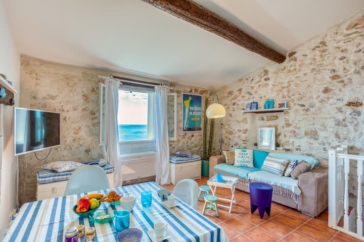 2p Fantastique Vue Mer Remparts Vieil Antibes - Ac - Juan-les-Pins
