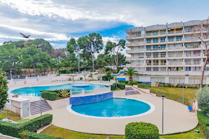 R|z Soleado Y Acogedor Apto. Con Vistas A Piscina - Salou