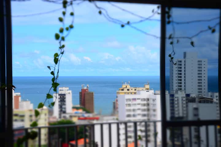 Qto Privat. Apto C/ Vista P/ Mar - Barra
