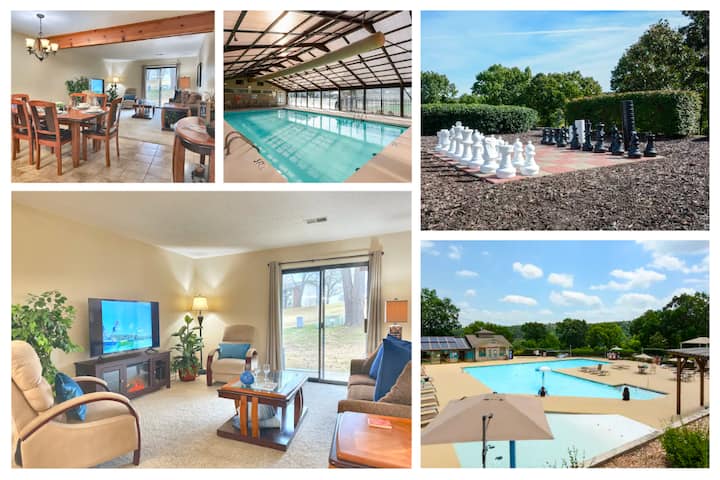 Walk In, 3 Pools, Hot Tub, Golf Front, Resort! - Branson's Wild World, Branson
