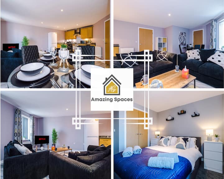 Modern 2 Bedroom Apartment - Warrington