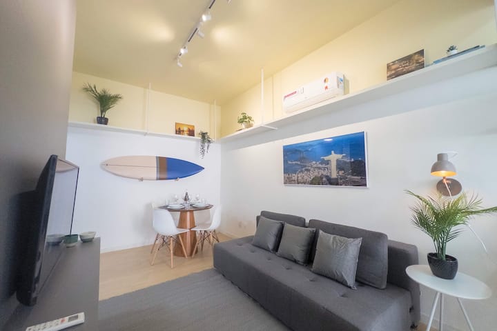Beach Design - New! 90m Beach. Remote Work Space - Ipanema