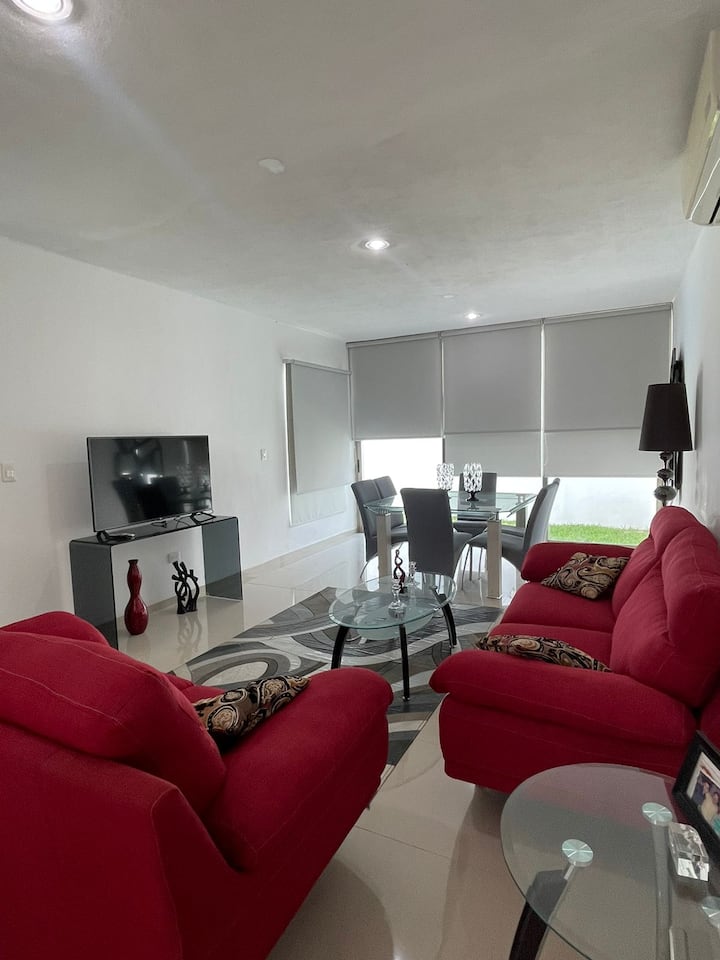 Casa Moderna Familiar Vacacional - Mérida
