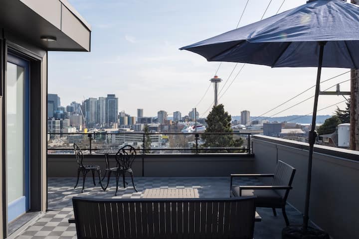 Modern Townhome With Space Needle View - Seattle Chinatown International District