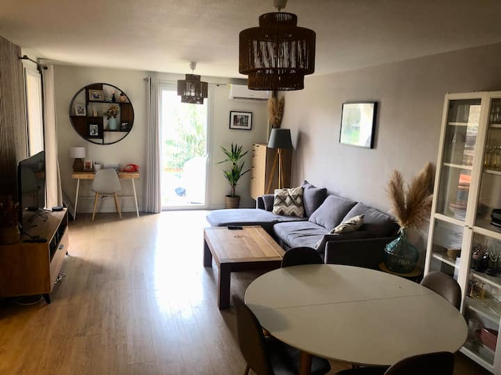 Belle Villa Climatisée De 80m2 - Fabrègues