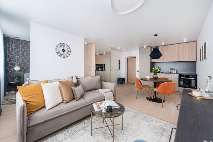 Near Gates Of Dawn / Modern 1 Bedroom / W/netflix - Vilnius