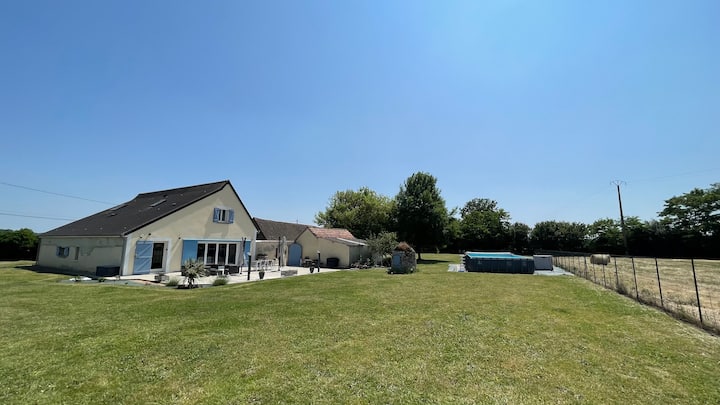 Maison Au Calme Proche Le Mans Avec Piscine - Sarthe