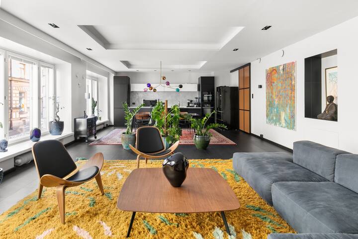 Luxurious 155m² Apt W/ Hot Tub & Movie Theater - Helsinki