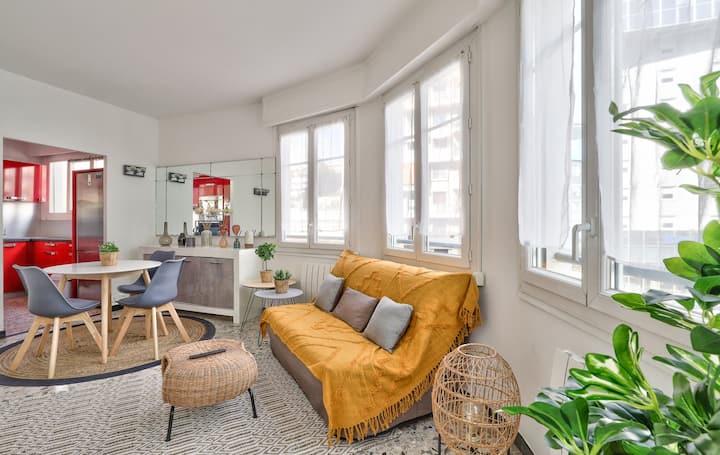2p Lenval Plage à 30 Mètres De La Mer Clim Balcon - Niza
