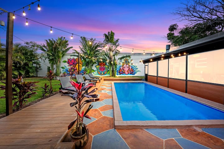 3/2 Boho Retreat, Heated Pool,pets 10 Min To Beach - Pompano Beach, FL