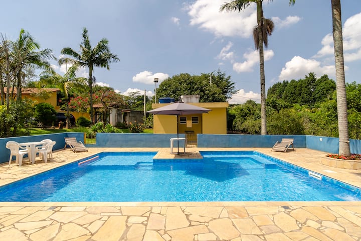 Chácara - Piscina, Churrasco, Fogueira E Natureza! - Ibiúna