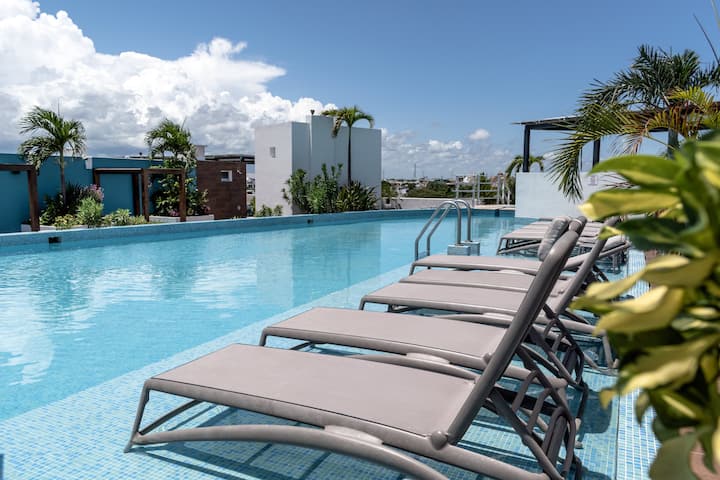 Private Patio 1 Br At Gallery Condo - Playa del Carmen