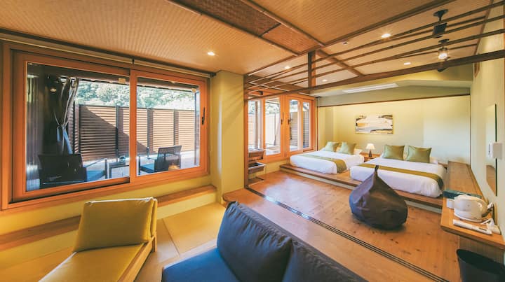 Or23a Owl Resort ー Open Air Hot Spring + Dinner! - Hamada
