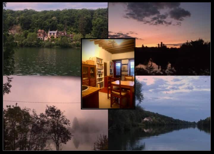 The Library Of Le Trait D'union - Fontainebleau
