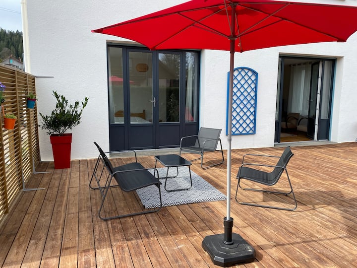 Appart. Pmr Centre Ville, Piscine, Terrasse - Gérardmer