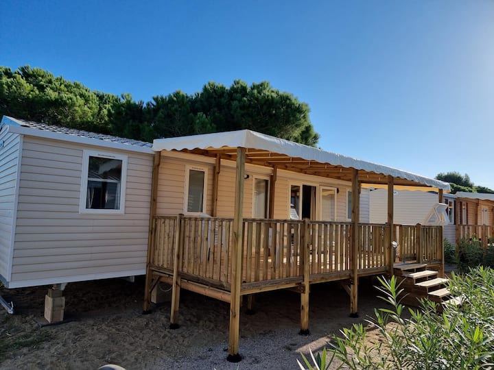 Mobil Home  3 Chambres Camping 4 *Parc Aquatique - Le Barcarès