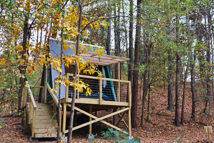 Waterfront A-frame Unique Glamping On Flower Farm - Georgia