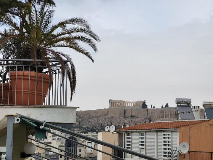 2 Bd Acropolis View Flat,barbecue And Big Balcony - Athènes