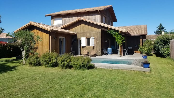 Maison 4 Chambres Piscine Vélos Clim Océan 10km - Le Porge