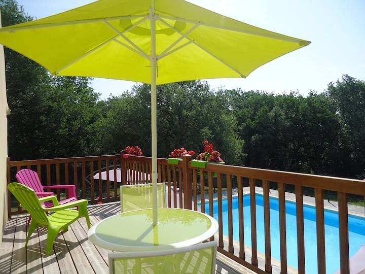 Gîte Gariotte (Loft) Avec Piscine - Lot