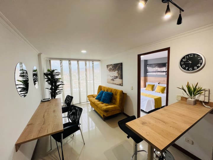 1bdr Full Apt Espectacular View, 70 Boulevard - Medellín