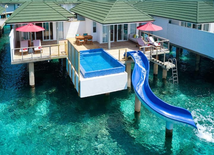 Two Bedroom Lagoon Villa With Private Pool & Slide - Maldives