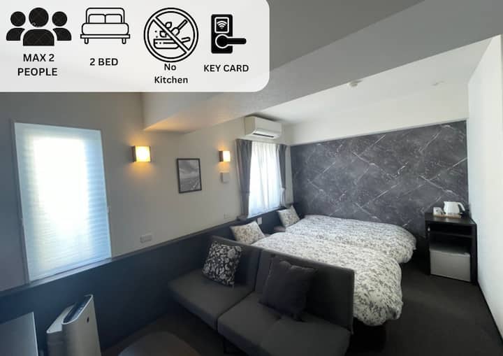 0601新今宮駅徒歩1分関西空港から40分難波まで2分京都奈良神戸約1時間交通便利(電車で)2人用 - 大阪市