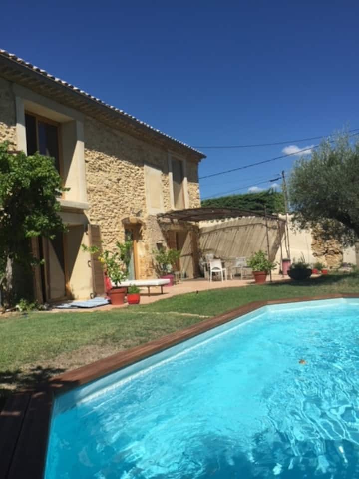 Maison Pierres Piscine Provence - Orange