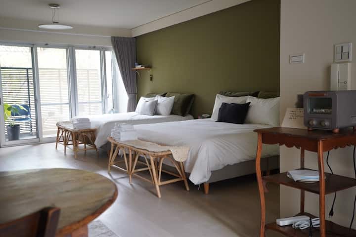 看得見花草的4人房 - Tainan City