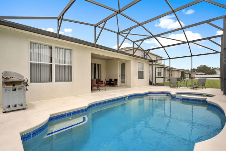 Villa W/ Pvt Pool & Bbq + Games | 15 Min Disney - Kissimmee